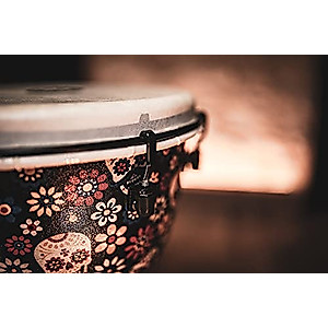 Meinl Percussion Djembe Hand Drum Circle Instrument with Synthetic Shell and Head, Alpine Series — NOT Made in China — Easy Tuning, 2-Year Warranty (ADJ12-SI)
