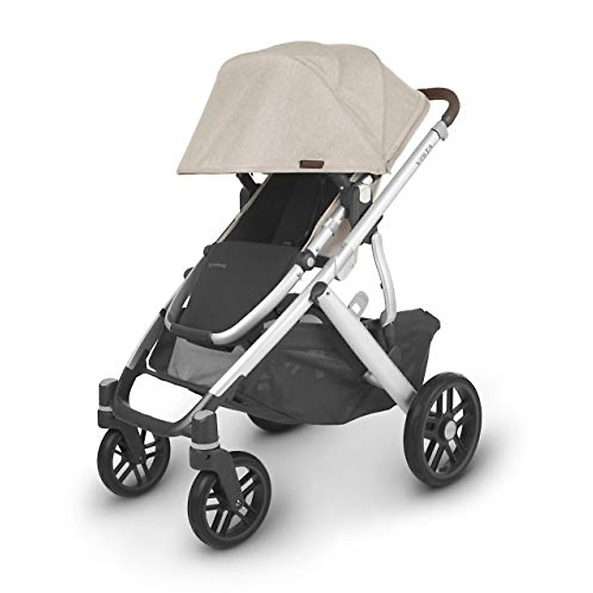 UPPAbaby Vista V2 Stroller - Declan (Oat Melange/Silver/Chestnut Leather) + Travel Bag for Vista, V2, Cruz, V2