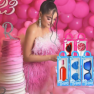 12PCS Blue Party Favor Boxes Blue Doll Gift Boxes Bachelorette Birthday Party Decoration Goodie Bag Candy Boxes for Girls and boys Birthday Party pink Birthday Bridal Shower Supplies (12)