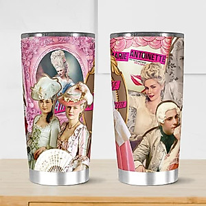 Tumbler Stainless Steel Insulated 20 oz marie Iced antoinette Wine Coffee Tea Hot Cold Water Botter Gifts for Family and Friends