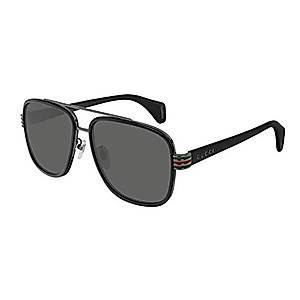 Gucci Sunglasses GG 0448 S- 001 Black/Grey, 58-16-145
