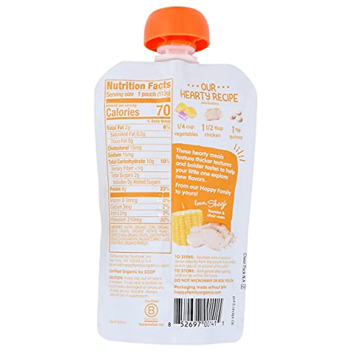 HPY BB ORG HRTMLS S3 HRVST VG 4OZ