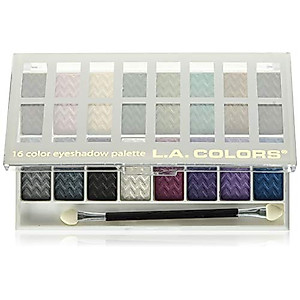 L.A. COLORS 16 Color Eyeshadow Palette, Smokin C74203TAG