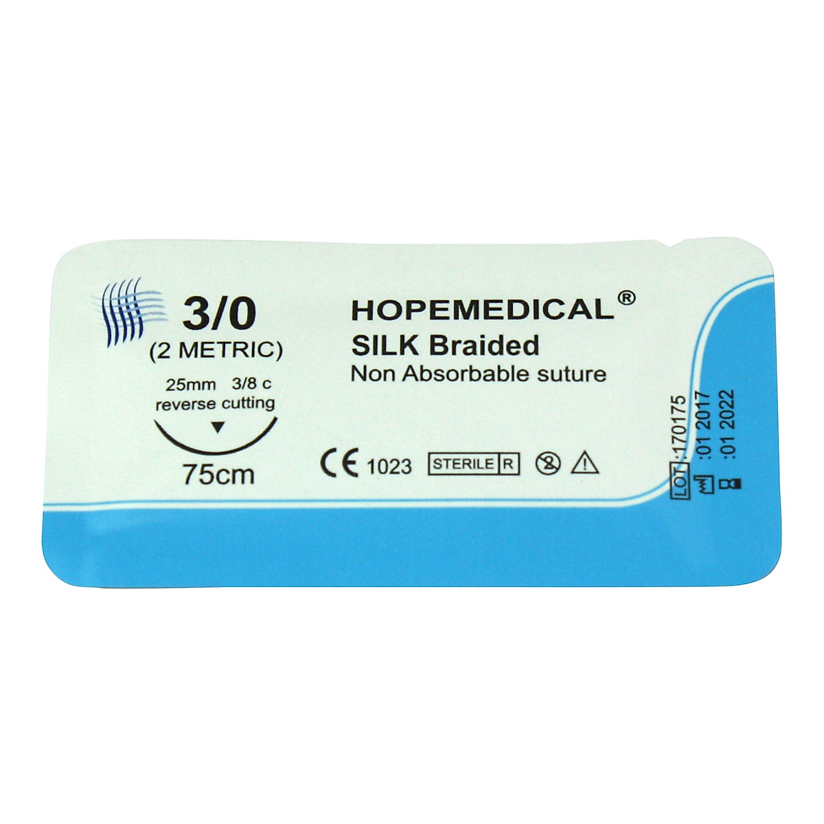 Keebomed-Hopemedical Veterinary Sutures Silk Braided Size 3/0