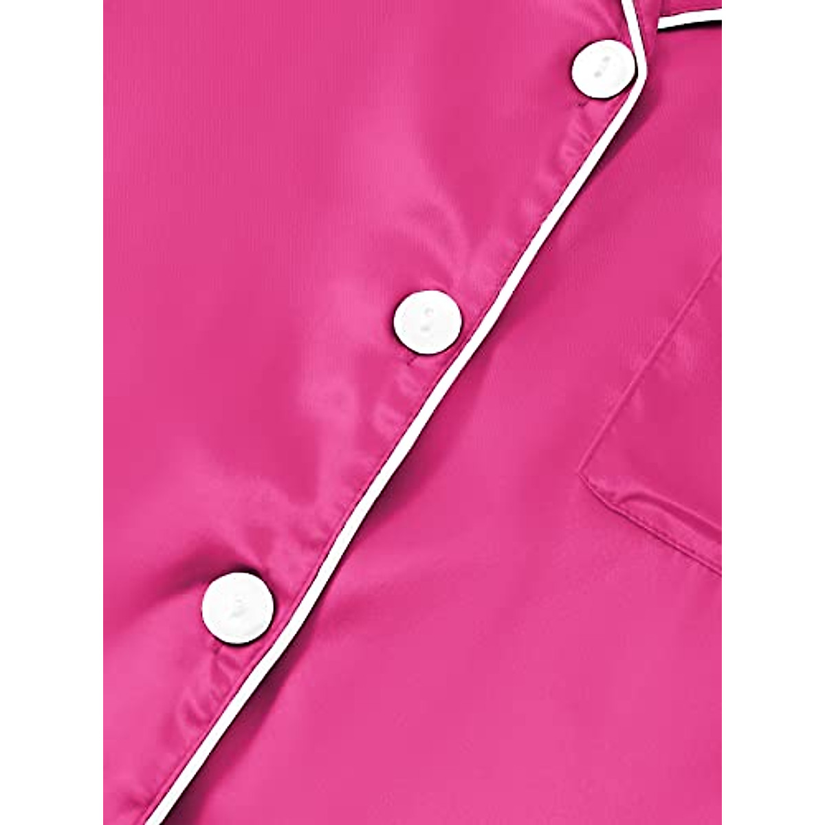 LYANER Women's Satin Pajamas Set Short Sleeve Button Shirt Silky Sleepwear with Shorts Set PJ Rose X-Small