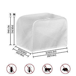 Pointodoor Blue Peacock Print Appliance Covers Set Washable Kitchen Blender Dust Cover Bread Maker Toaster Cover 4 Slice Kitchen Accessories