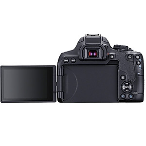 Canon EOS 850D / Rebel T8I DSLR Camera w/EF-S 18-55mm F/4-5.6 STM Zoom Lens + 64GB Memory, Case, Tripod, Flash, Remote, and More (32pc Bundle) (Renewed)