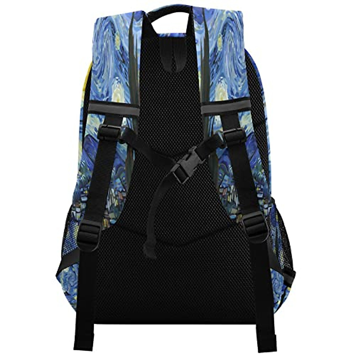 Caikeny Vincent Van Gogh Backpacks Travel Laptop The Starry Night School Backpack Computer Book Bag for Kids Men Women Outdoor Hiking Camping
