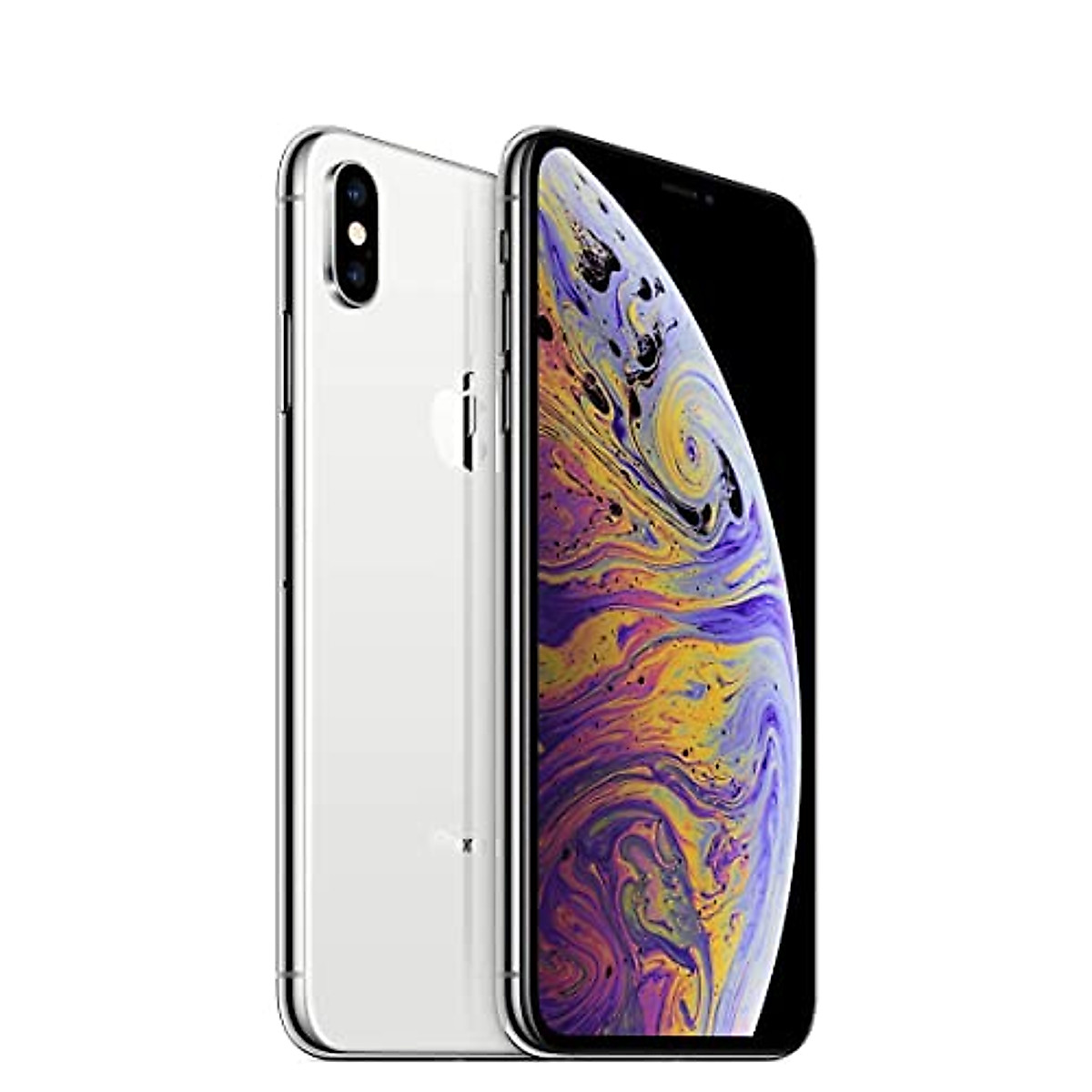 Apple iPhone XS Max, 64GB, Silver - For AT&T (Renewed)
