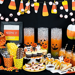 CCINEE 80pcs Plastic Halloween Picks, Halloween Cupcake Topper Picks Food Picks Ghost Pumpkin Spiders Bats Skull Cupcake Toppers for Kids Birthday Party Themed Party