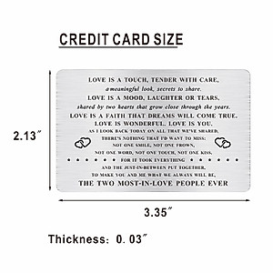 TGCNQ I Love You Gifts for Her, Valentine Day Gifts for Wife, Wife Card for Christmas, Mother's Day or Birthday