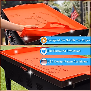 28 inch Griddle Silicone Mat,28" silicone mat for Blackstone 28 inch Griddle, Heavy Duty Food Grade Silicone Griddle Mat Cover for Blackstone 28 inch Griddle(Does not fit 28"XL/28" Pro Series)