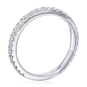Kobelli Lab Grown Diamond Near Eternity Ring - white-gold / 4.5