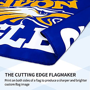 Anley Custom Flag 3x5 Foot Customized Flags Banners - Personalize Print Your Own Logo/Design/Words/Text - Vivid Color, Canvas Header and Double Stitched - Brass Grommets 3 X 5 Ft - Single Sided