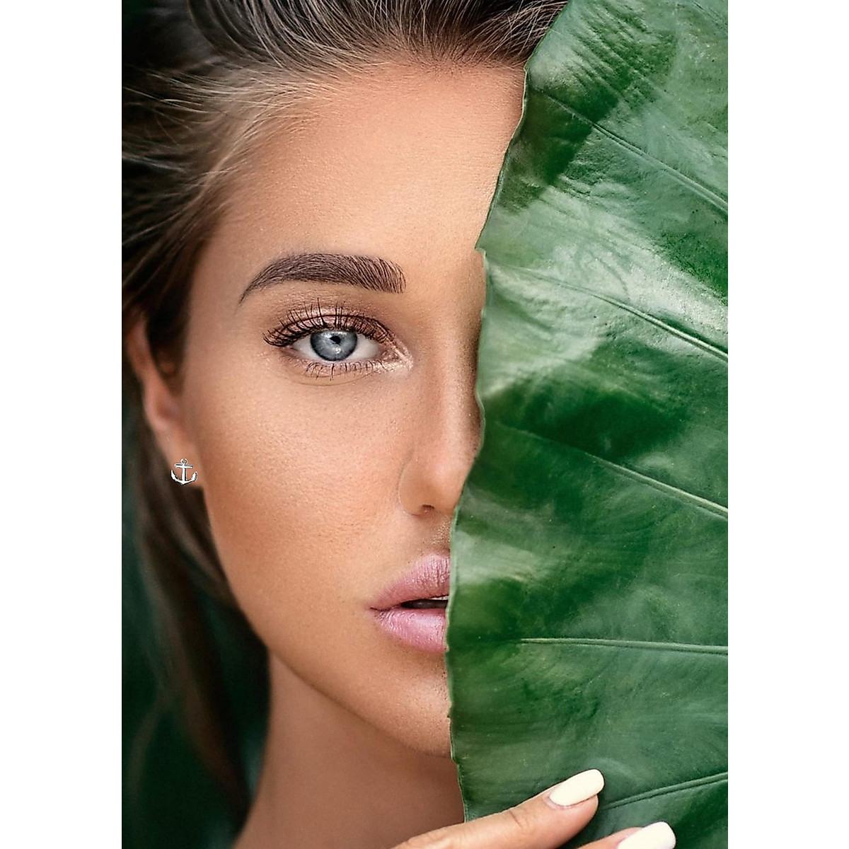 DianaL Boutique 316L Stainless Steel Nautical Marine Anchor Stud Earrings Gift Boxed Fashion Jewelry