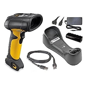 Zebra Symbol LS3578-ER, Wireless Bluetooth, Rugged, Extended Range Laser Barcode Scanner, USB Kit, Includes Cradle, Powered USB Cable, Power Supply, Line Cord, LS3578-ERBU0100UR (Renewed)