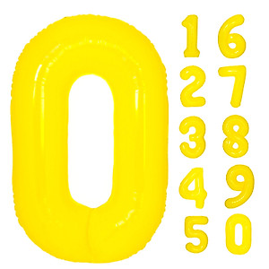 40 Inch Giant Yellow Number 2 Balloon, Helium Mylar Foil Number Balloons for Birthday Party, 2nd Birthday Decorations for Kids, Anniversary Party Decorations Supplies (Yellow Number 2)