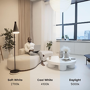 Xtricity Compact Fluorescent Light Bulbs T2 Spiral, E26 Base, 13W (60W Equivalent), 5000k Daylight, 900 Lumens, CFL, 120V - UL Listed, (4 Pack)