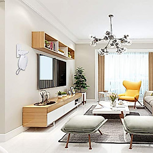 BECROWMUS 2Pack AC Outlet Wall Mount Compatible with Deco M9 Plus Whole Home Mesh WiFi System Routers, Deco M9 Plus Wall Mount Stand Bracket Holder