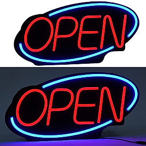 Neon Open Signs for Business LED Light LED Neon Open Sign for Business Neon Lights Signs Lighted Sign Open Super Bright LED Neon Lights Sign for Window Wall Bar Store Door Decor