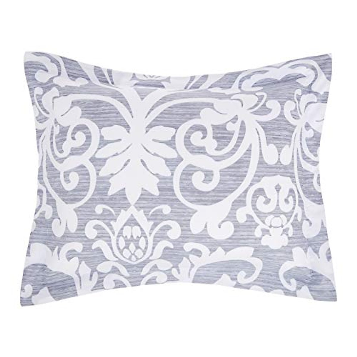 Amazon Basics Ultra-Soft Lightweight Microfiber Reversible Comforter Bedding Set, King, Gray Medallion