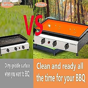 36" Silicone Mat for Blackstone Griddle Top - Food Grade Silicone Griddle Mat for Blackstone, Protect Griddle from Rodents, Insects, Debris, and Rust, All Season Cooking Protective Cover (36-Inch)