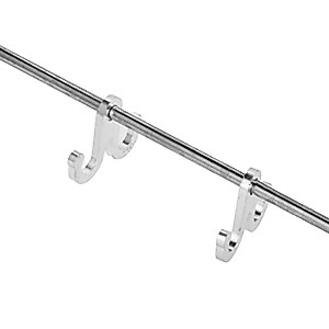 Retractable Clothes Hanger Rack, Foldable Recessed Design Wall Mounted Space Saving Retractable Clothes Drying Rack for Bathroom for Bedroom (Black)