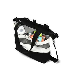 Compact Mommy Tote Bag - Best Designer Ladies Handbag for Toddlers (Also Fits Baby Diapers)