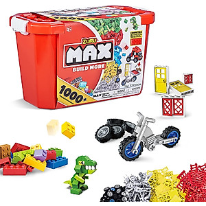 MAX Build More Building Bricks Value Set (1000 Pieces) by ZURU, Building Blocks Playset for Boys, Girls, Children - Compatible with Other Major Brands (1000 Piece)