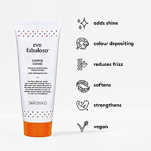 Evo Fabuloso Copper Color Depositing Treatment - Color-Treated Hair Conditioner - Helps Maintain Color Depth, Tone & Shine - 220ml / 7.5fl.oz