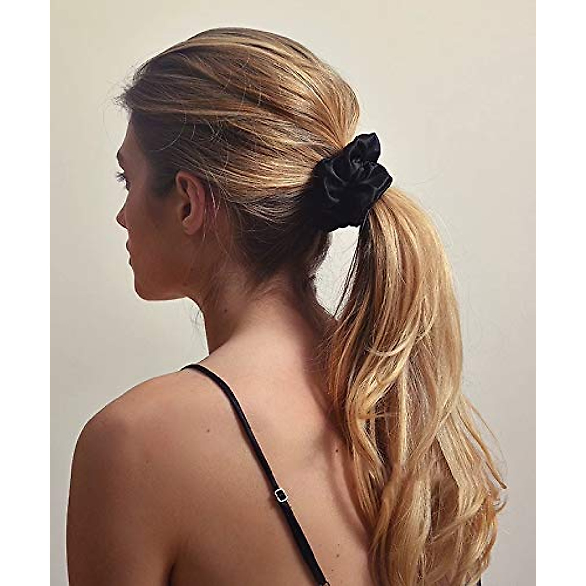 Michooyel 3Pack Silk Scrunchies For Hair Mulberry Silk 16 Momme Scrunchies With Elastic Band Silk Hair Scrunchies Hair Ties For Women Girls