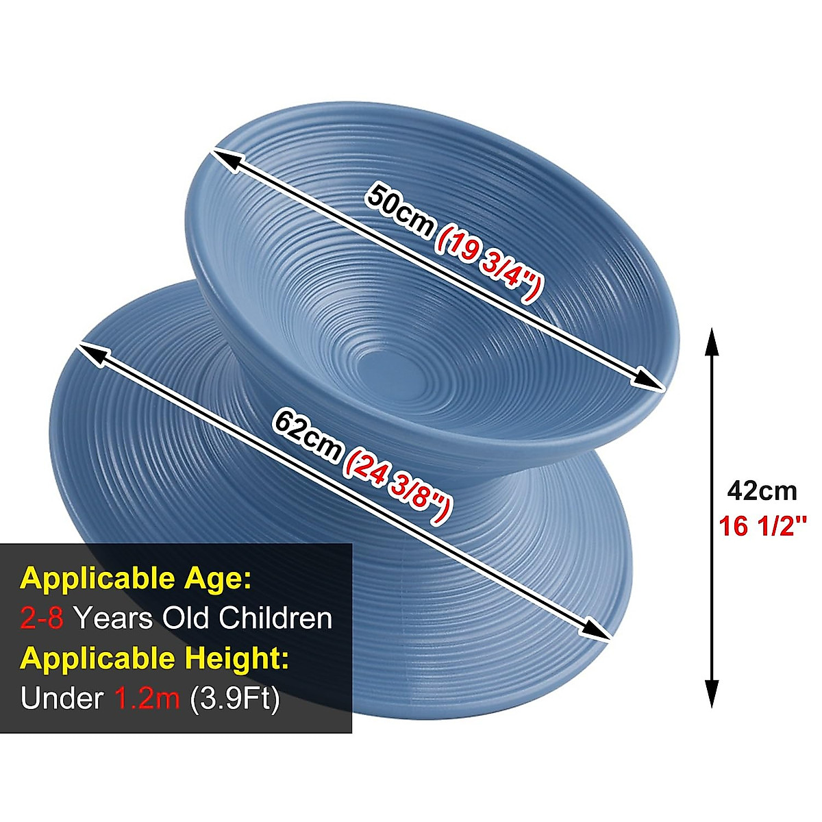 ENHEN 360° Swivel Gyro Chair Furniture, Outdoor/Indoor Rotating Spun Recliner, Relaxing Child Sense Sports Equipment for Backyard/Party/Bedroom