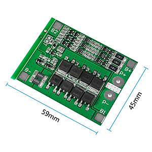 Diitao 6PCS Lithium Battery Protection Board Overcharge Short Circuit Protection Module (3S 25A)