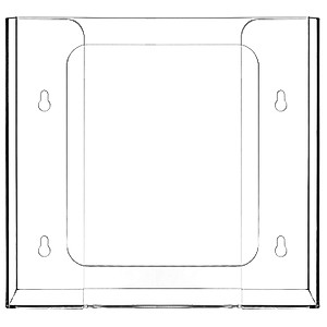Cq acrylic Clear Wall Floating Glove Rack and Glove Box Dispenser Holder 10.2”x12.5”x3.5” Pack of 1