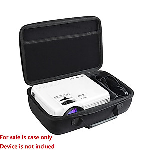 Hermitshell Hard Travel Case for DRJ Professional 7500Lumens Mini Projector (Black)