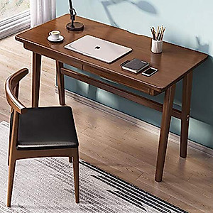 Solid Wood Writing Desk,Simplistic Computer Desk with Drawers,Home Study Desk Office Desk,Sustainable Laptop Table Easy Assembly