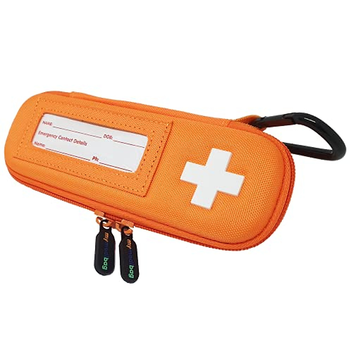 mymedibag Single Epipen Holder | Hardcase Insulated Epipen Case | Highly Visible and Noticeable EpiPen Carrier Bag in Case of an Emergency | Bright Orange Epipen Carry Case Insulated Pouch