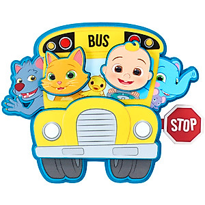 DECOPAC DecoSet CoComelon Ready for Adventure! Cake Topper, 4 Piece Cake Decoration Set With JoJo, Kittens, Wally, and Ello Puzzle Jigsaw (27978)