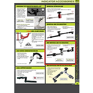 HHIP 4401-0117 Mini Uni Arm for Indicator, 8 mm Diameter x 40 mm Rod