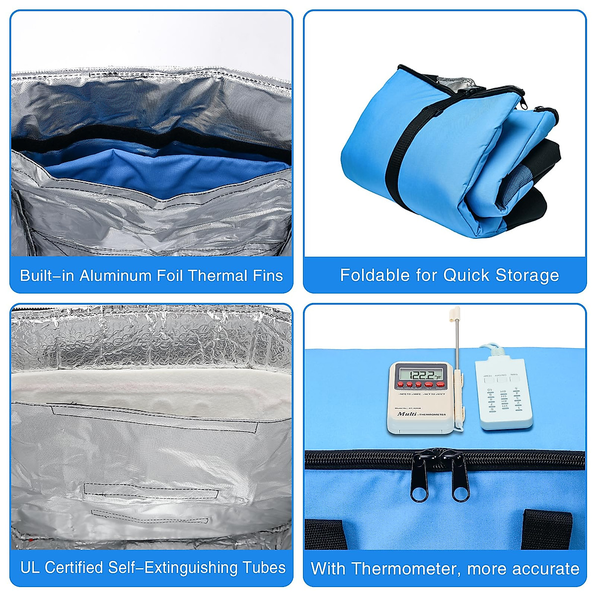 New Generation, Bed Bug Heater with Thermometer and Timer, Non-Chemical, Human and Pets Friendly, Widely Used for Household, RV, Travel