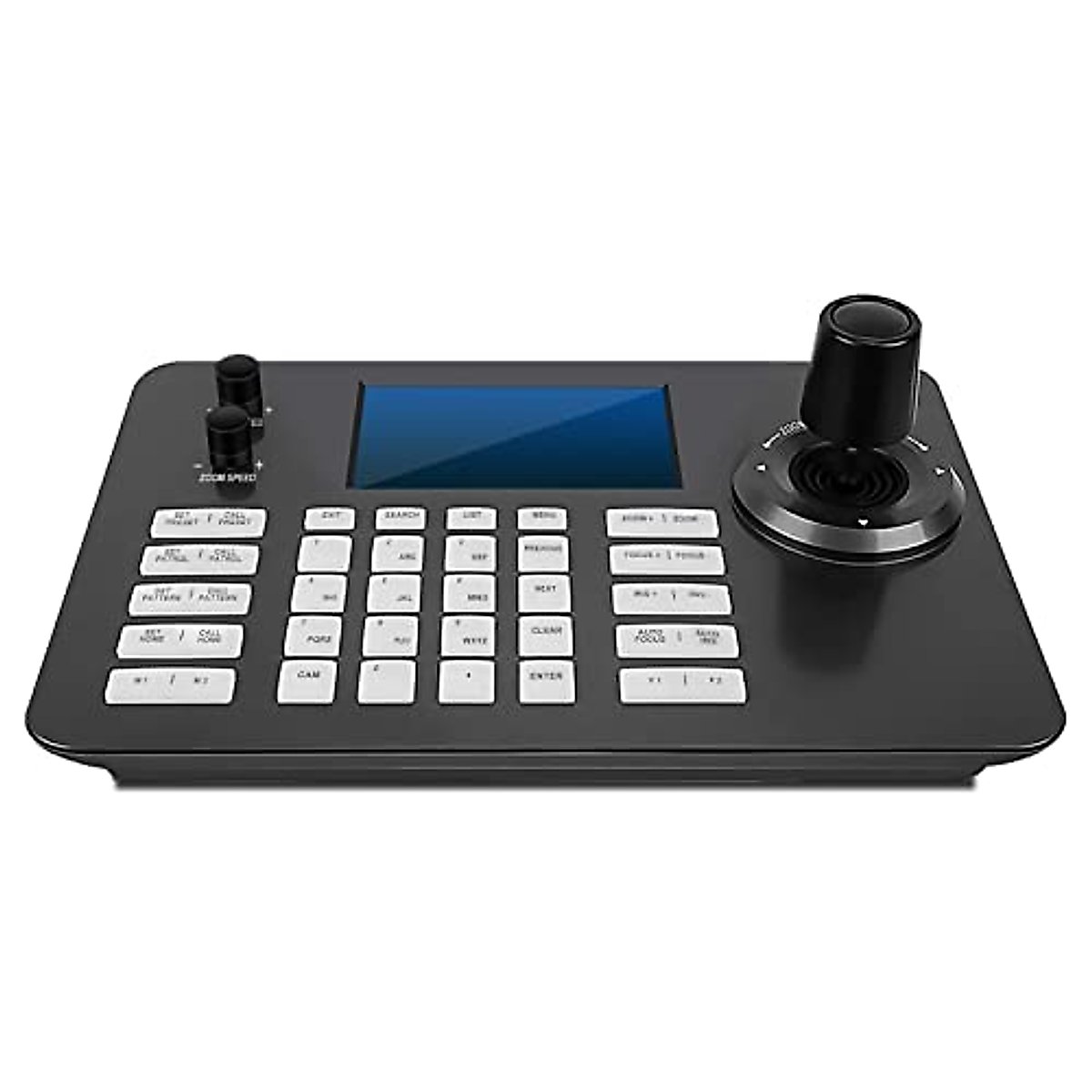 SMTAV PTZ Controller 5 Inch LCD Screen Decoding H.264 and H.265 Network Support POE Support ON VIF 4D Joystick Decoding Keyboard (Video IP Controller)
