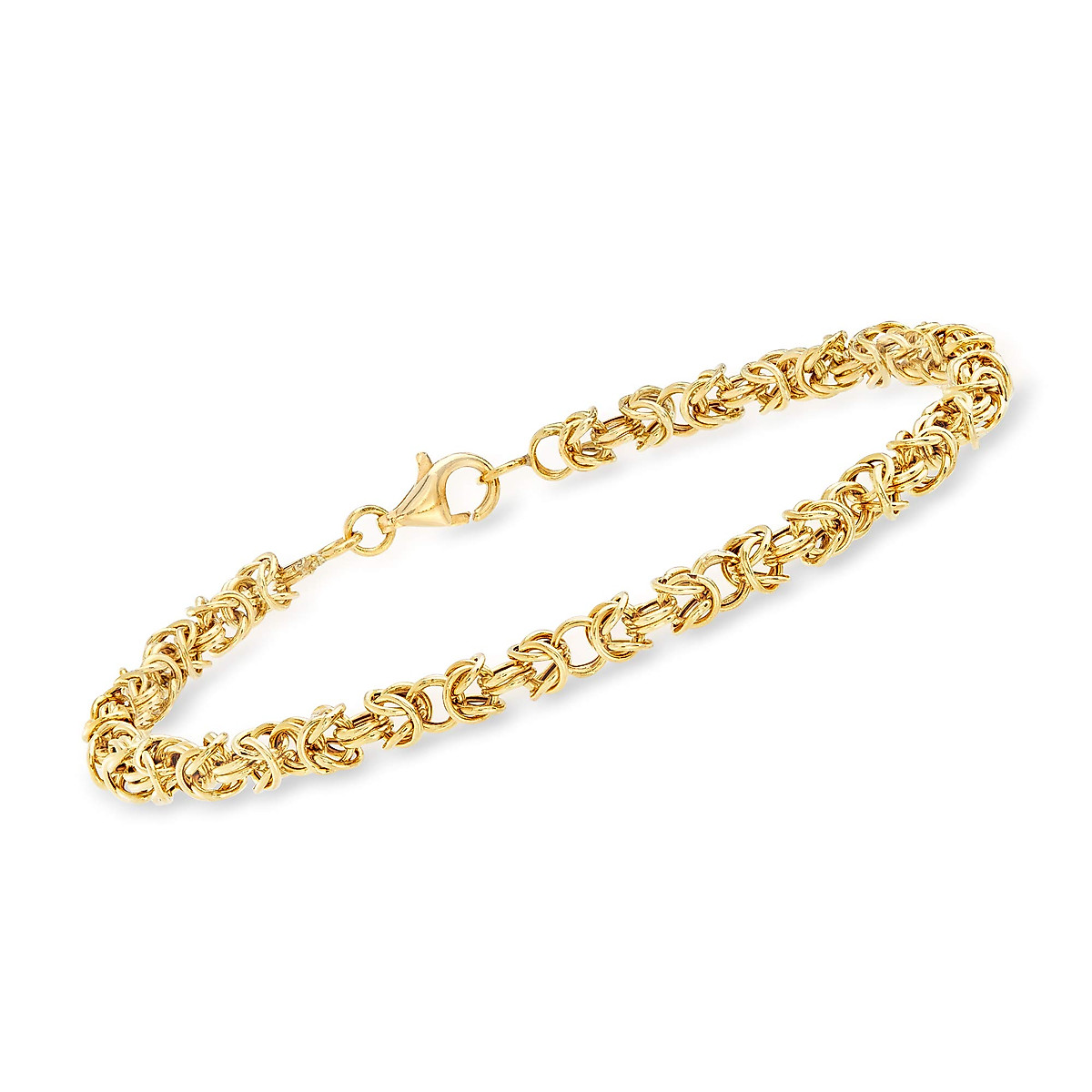 Ross-Simons 18kt Yellow Gold Byzantine Bracelet. 7 inches