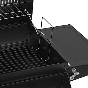 Royal Gourmet Barrel Charcoal Grill with Front Storage Basket, Backyard BBQ Party and Outdoor Cooking Grill on Clearance Prime with Wheels, Black, CC1830T