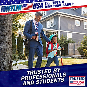 Mifflin-USA Plastic Waterproof ID Badge Holders (Clear, 2.25x3.5 Inch, 100 Pack), Vertical Hanging Name Card Holder with Zipper, Resealable Bulk Nametag Holders