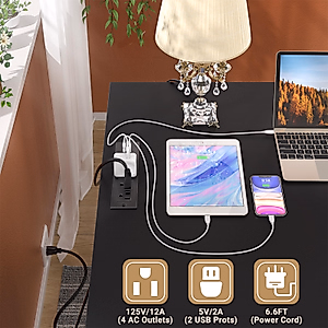 Unikito L Shaped Desk with Drawers, 60 Inch Office Desk with Power Outlet & USB Charging Port, Large Corner Computer Desk with File Cabinets, 2 Person Sturdy Executive Desk with Storage Cabinet, Black