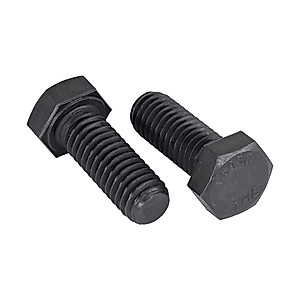 Makers Bolt 3/8"-16 x 1" Hex Bolts (10 pcs) 18-8 Stainless Steel Black Oxidized in USA
