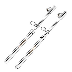 GODESON Dual Head Tire Pressure Gauge,Heavy Duty Tire Pressure Gauge Range 10-150PSI; 1-10Bar,Dual Head Truck Air Pressure Gauge (Pack of 2)