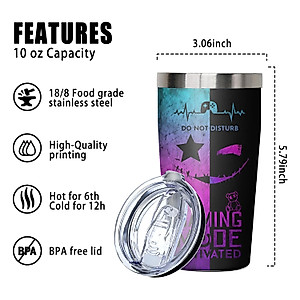 Gaming Gifts Tumbler with Name Personalized Tumbler for Christmas Birthday Valentine Fathers Day Custom Insulated Stainless Steel Tumblers