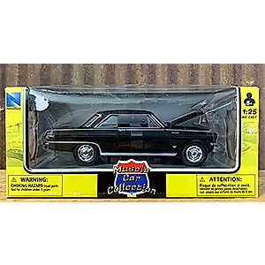 Chevrolet New Ray 71823B 1964 Nova SS Black Muscle Car Collection 1/25 Diecast Model Car