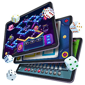 GoDice Full Pack - 6 Smart Connected Dice. Brings The Best Dice Games of All Time to the 21st Century. Educational, Fun, and Innovative Games for Family, Friends, Game nights. Free App. Cool Tech Gift